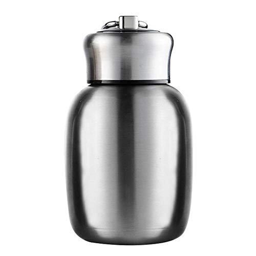 XUDREZ 9.5oz/280ML Kids Water Bottle Stainless Steel, Leak Proof Vacuum Stainless Steel Keeps Liquids Hot or Cold Water Bottle for Women Girls Kids (Steel color)