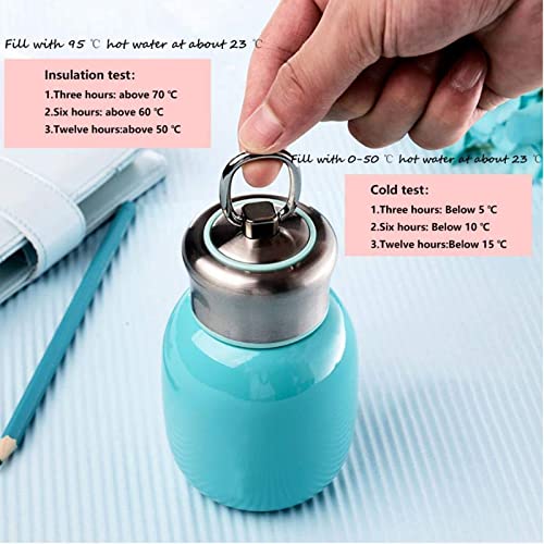 XUDREZ 9.5oz/280ML Kids Water Bottle Stainless Steel, Leak Proof Vacuum Stainless Steel Keeps Liquids Hot or Cold Water Bottle for Women Girls Kids (Steel color)