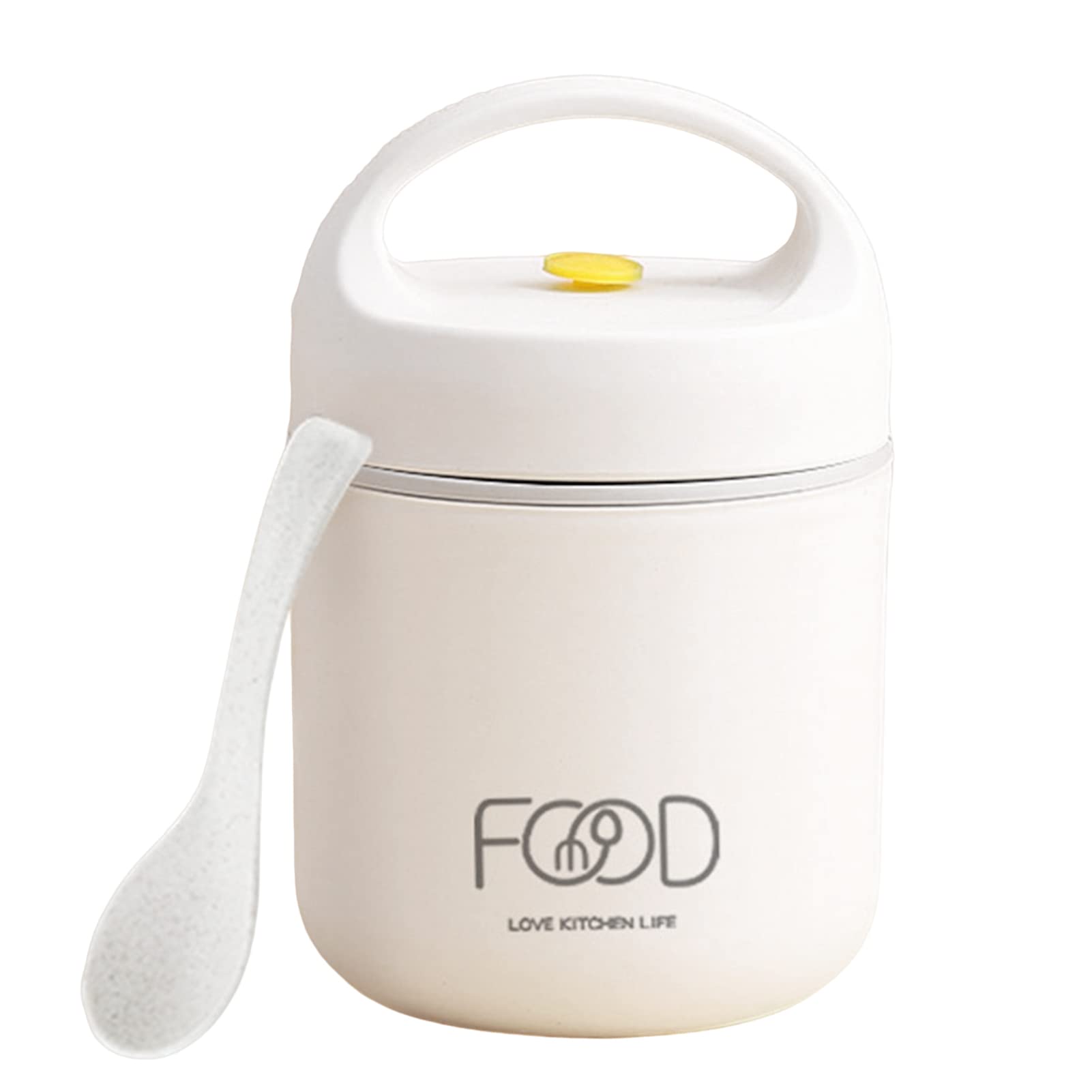 Insulated Soup Cup with Spoon â€‹Stainless Steel Portable Lunch Cup for Containing Food and Drink