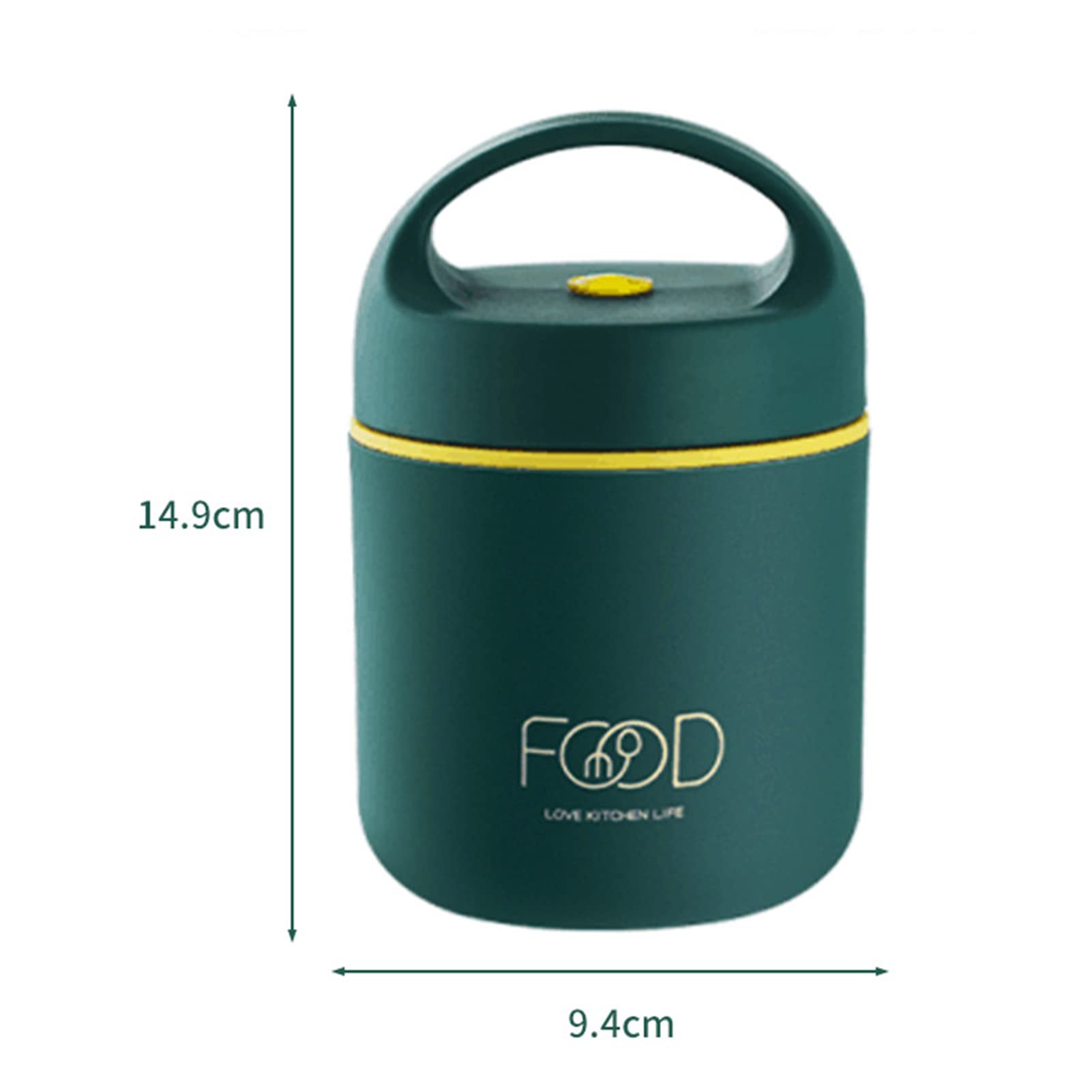 Insulated Soup Cup with Spoon â€‹Stainless Steel Portable Lunch Cup for Containing Food and Drink