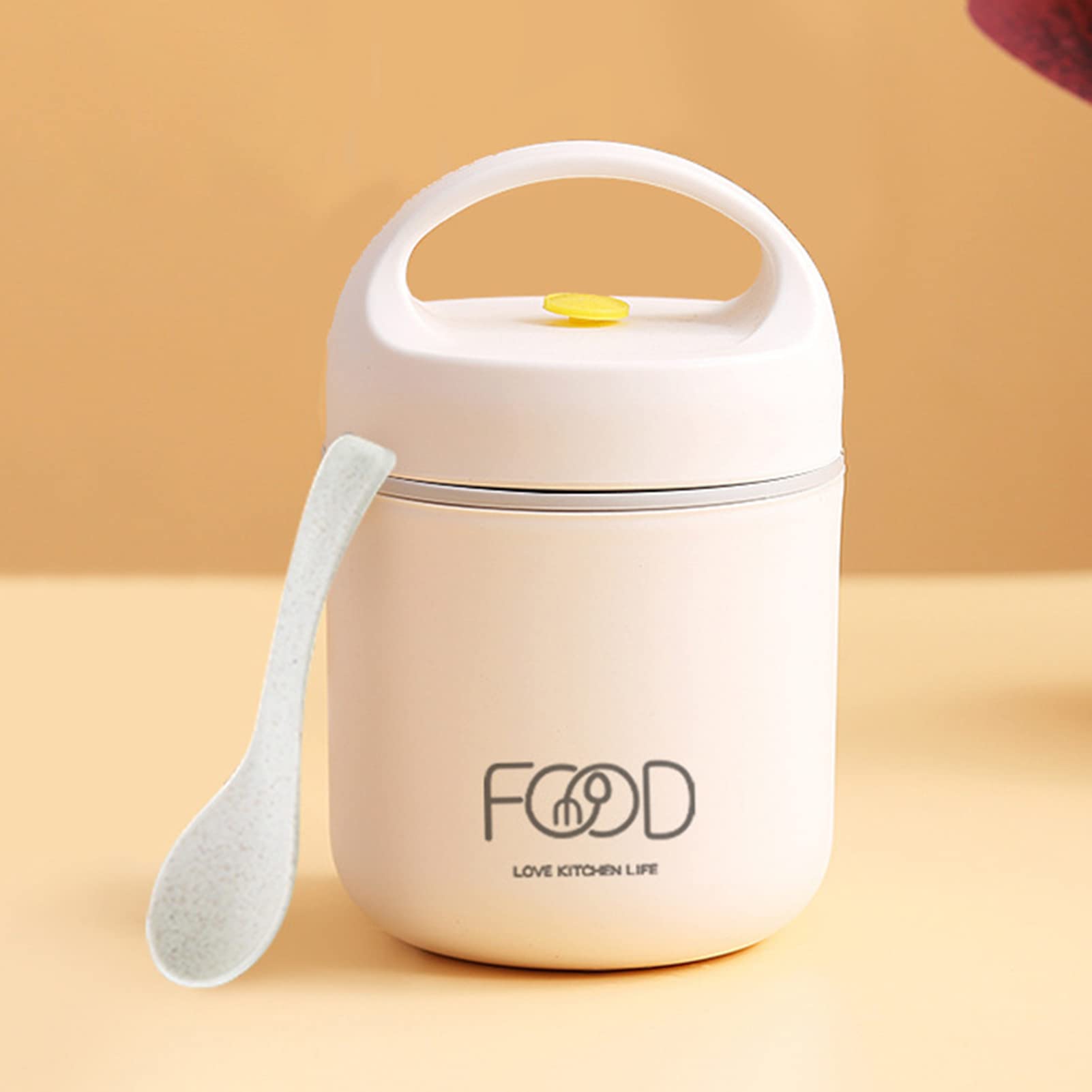 Insulated Soup Cup with Spoon â€‹Stainless Steel Portable Lunch Cup for Containing Food and Drink