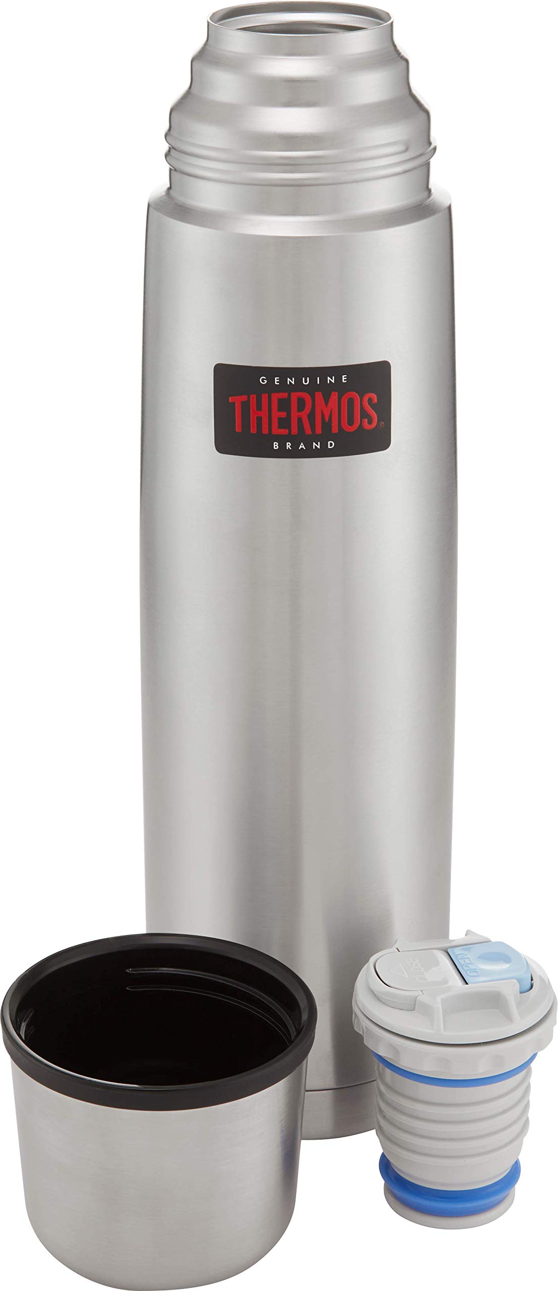 Thermos 184137 Light and Compact Flask, Stainless Steel, 1.0 L