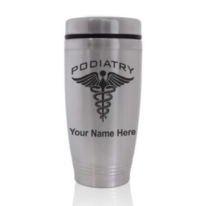 skunkwerkz commuter travel mug, podiatry, personalized engraving included