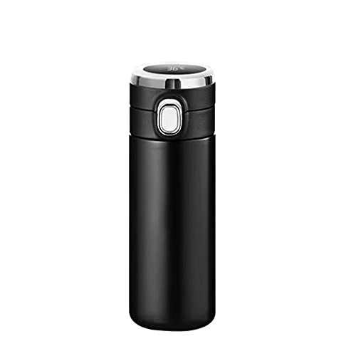 Smart Insulated Water Thermos Bottles - Portable Water Bottles Real-time Temperature Display Travel Coffee Mug With Leak-proof Button Thermos Water Bottle