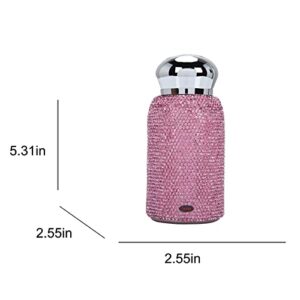 Fawziya Bling Water Bottle 7 oz Small Crystal Insulated Water Bottle-Pink