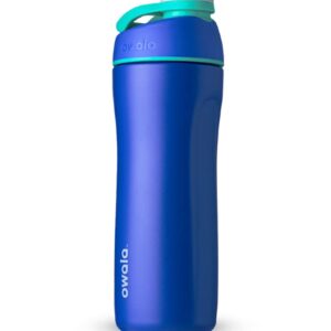 Owala Twist Stainless Steel Drinking Bottle with Screw Cap, 560 ml, Smooshed Blueberry