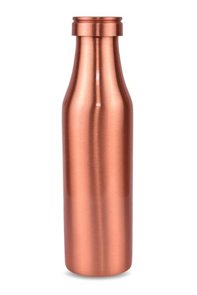 Pure Copper Bottle - Perfect Ayurvedic Copper Drinking Vessel - Copper Thermoses for Sports, Fitness, Yoga -1 Litre / 34 Oz Leak Proof Joint Free (Pack of 1) Premium Quality