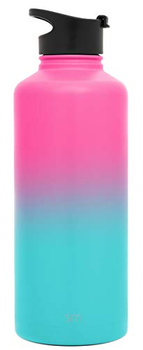 Simple Modern 84oz Water Bottle, Insulated Reusable Wide Mouth Stainless Steel Metal Flask with Flip Lid, Ombre: Sorbet