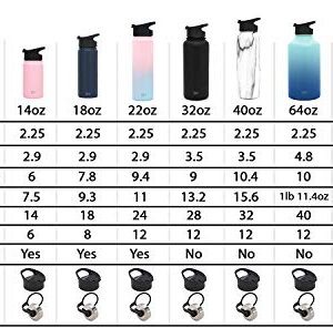 Simple Modern 84oz Water Bottle, Insulated Reusable Wide Mouth Stainless Steel Metal Flask with Flip Lid, Ombre: Sorbet