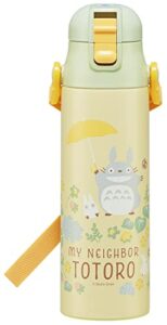 skater sdc6n-a my neighbor totoro sanpomichi ghibli children's stainless steel water bottle, direct drinking 20.9 fl oz (580 ml)