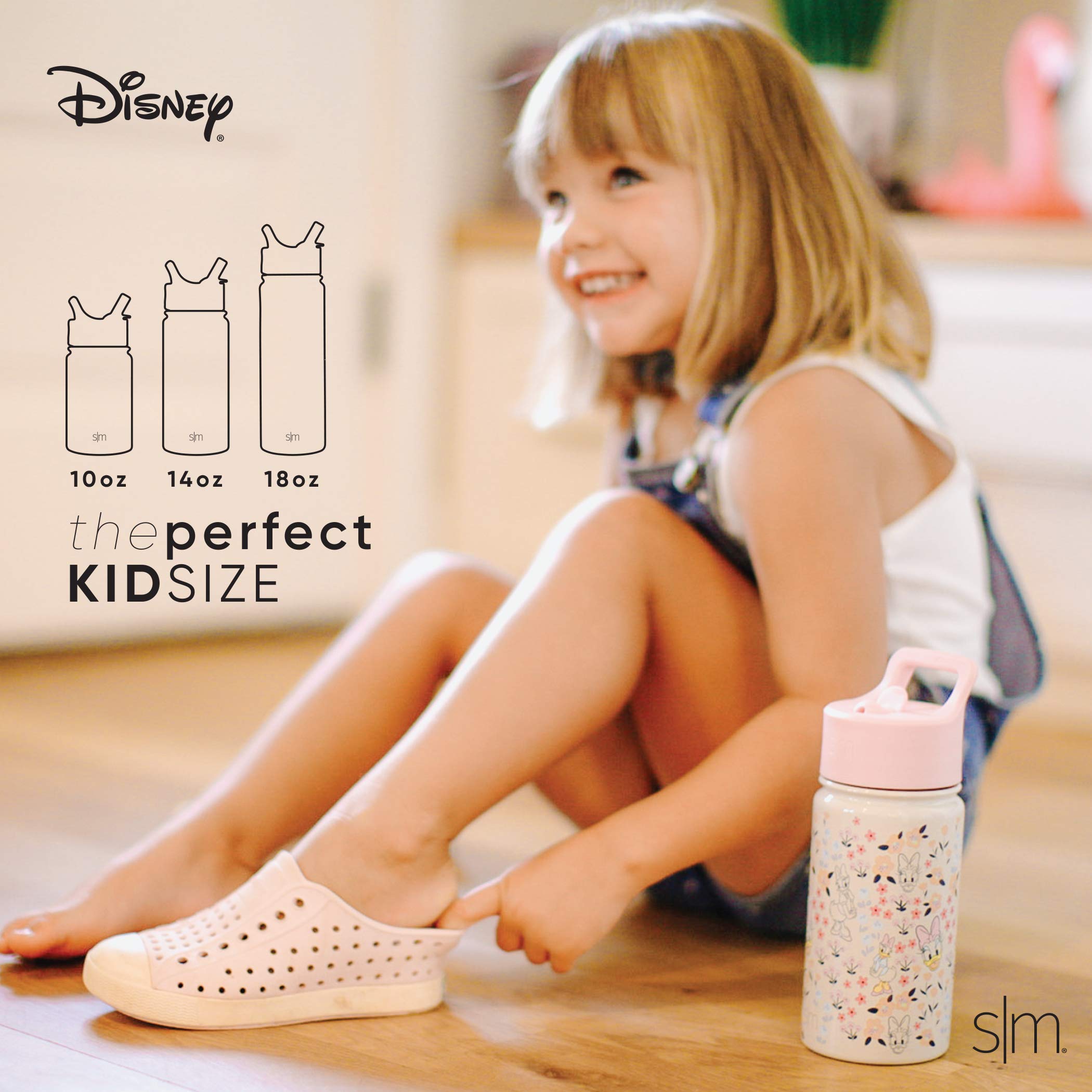 Simple Modern 10oz Disney Summit Kids Water Bottle Thermos with Straw Lid - Dishwasher Safe Vacuum Insulated Double Wall Tumbler Travel Cup 18/8 Stainless Steel -Aladdin: A Whole New World