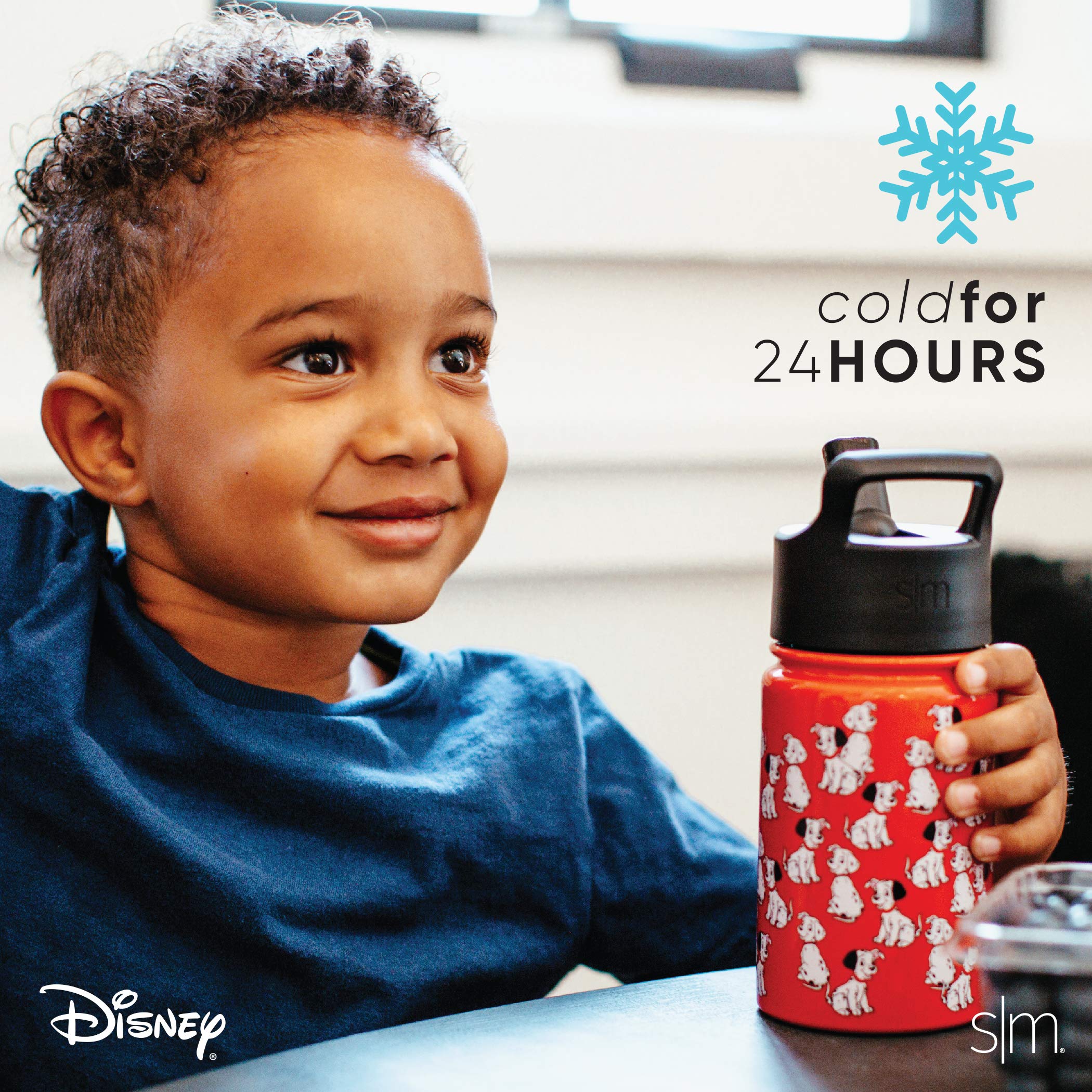 Simple Modern 10oz Disney Summit Kids Water Bottle Thermos with Straw Lid - Dishwasher Safe Vacuum Insulated Double Wall Tumbler Travel Cup 18/8 Stainless Steel -Aladdin: A Whole New World