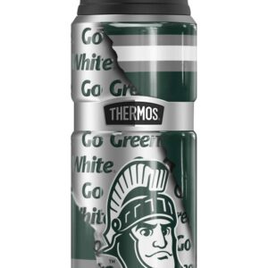 THERMOS Michigan State University Let Her Rip STAINLESS KING Stainless Steel Drink Bottle, Vacuum insulated & Double Wall, 24oz