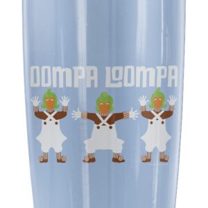 Willy Wonka & the Chocolate Factory Oompa Loompas Stainless Steel Tumbler 20 oz Coffee Travel Mug/Cup, Vacuum Insulated Double Wall with Leakproof Sliding Lid | Great for Hot Drinks and Cold Beverages