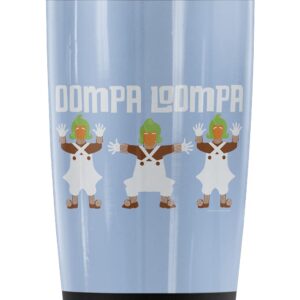 Willy Wonka & the Chocolate Factory Oompa Loompas Stainless Steel Tumbler 20 oz Coffee Travel Mug/Cup, Vacuum Insulated Double Wall with Leakproof Sliding Lid | Great for Hot Drinks and Cold Beverages