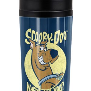 Scooby Doo! OFFICIAL Where Are You 18 oz Insulated Water Bottle, Leak Resistant, Vacuum Insulated Stainless Steel with 2-in-1 Loop Cap