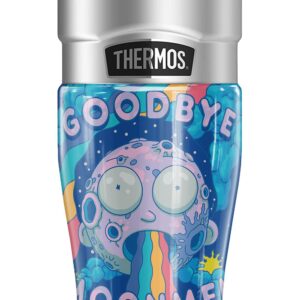 THERMOS Rick and Morty Goodbye Moonmen STAINLESS KING Stainless Steel Travel Tumbler, Vacuum insulated & Double Wall, 16oz