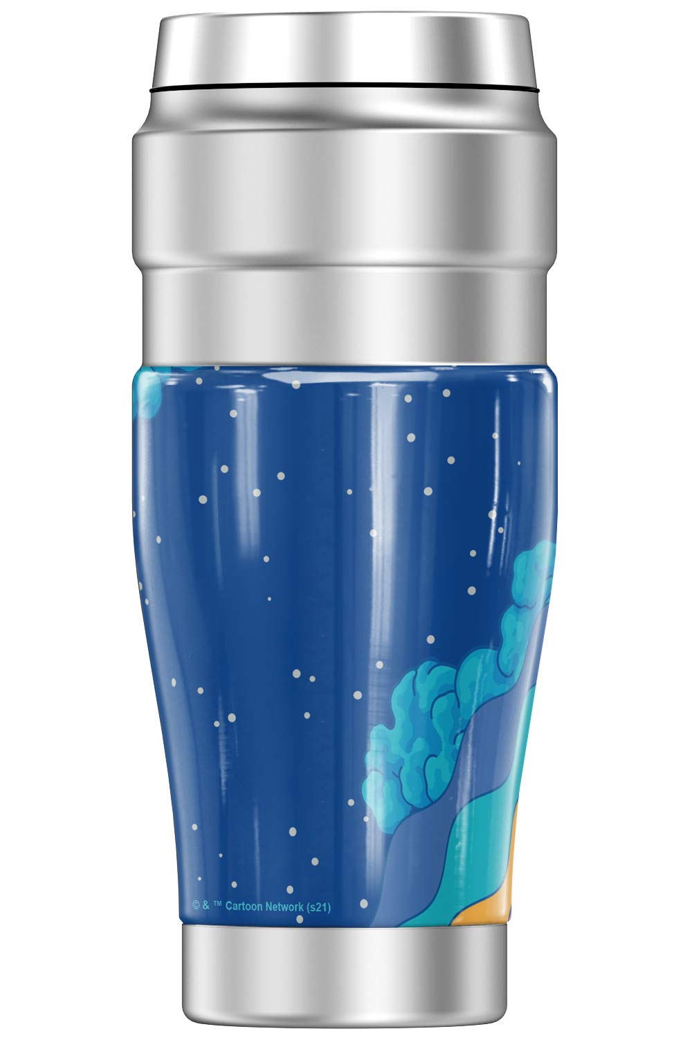 THERMOS Rick and Morty Goodbye Moonmen STAINLESS KING Stainless Steel Travel Tumbler, Vacuum insulated & Double Wall, 16oz