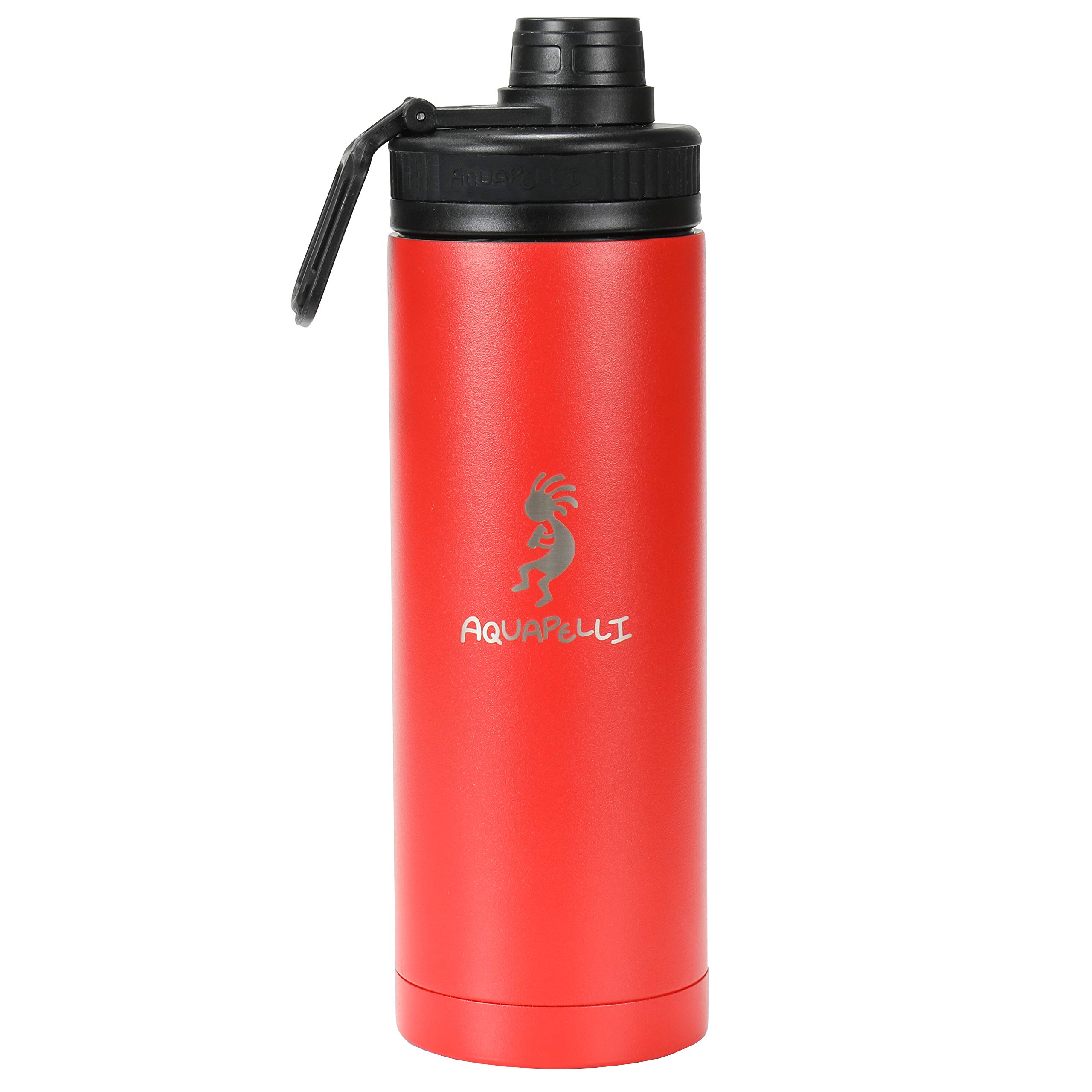 Aquapelli Vacuum Insulated Water Bottle, 18 ounces, Aurora Red