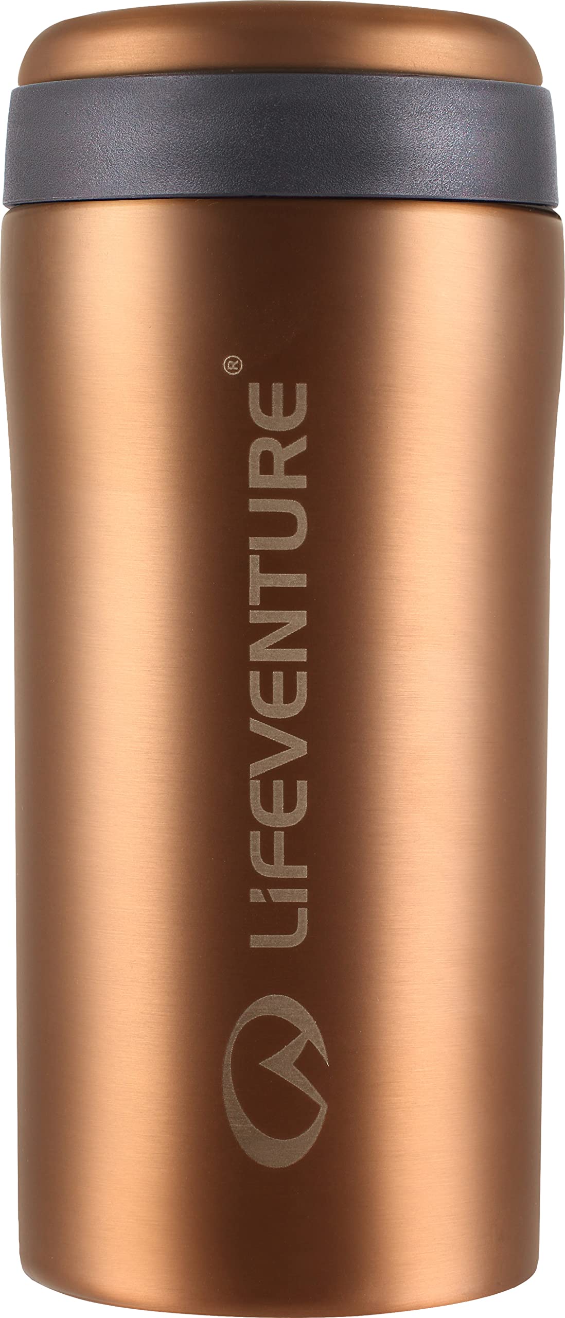 Lifeventure Thermal Mug, Leakproof & Vacuum Insulated Reusable Coffee Travel Cup, 300ml, Copper