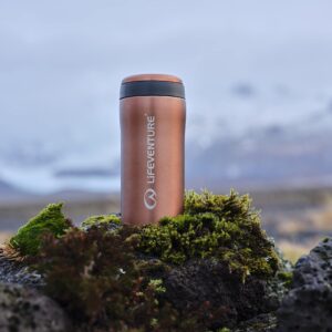 Lifeventure Thermal Mug, Leakproof & Vacuum Insulated Reusable Coffee Travel Cup, 300ml, Copper