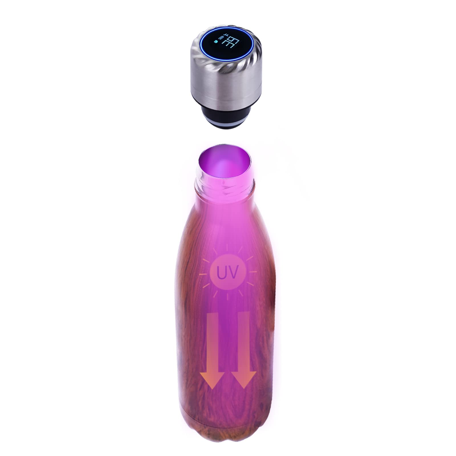 UV Self-Cleaning Water Bottle 17Oz Vacuum Insulated Stainless Steel