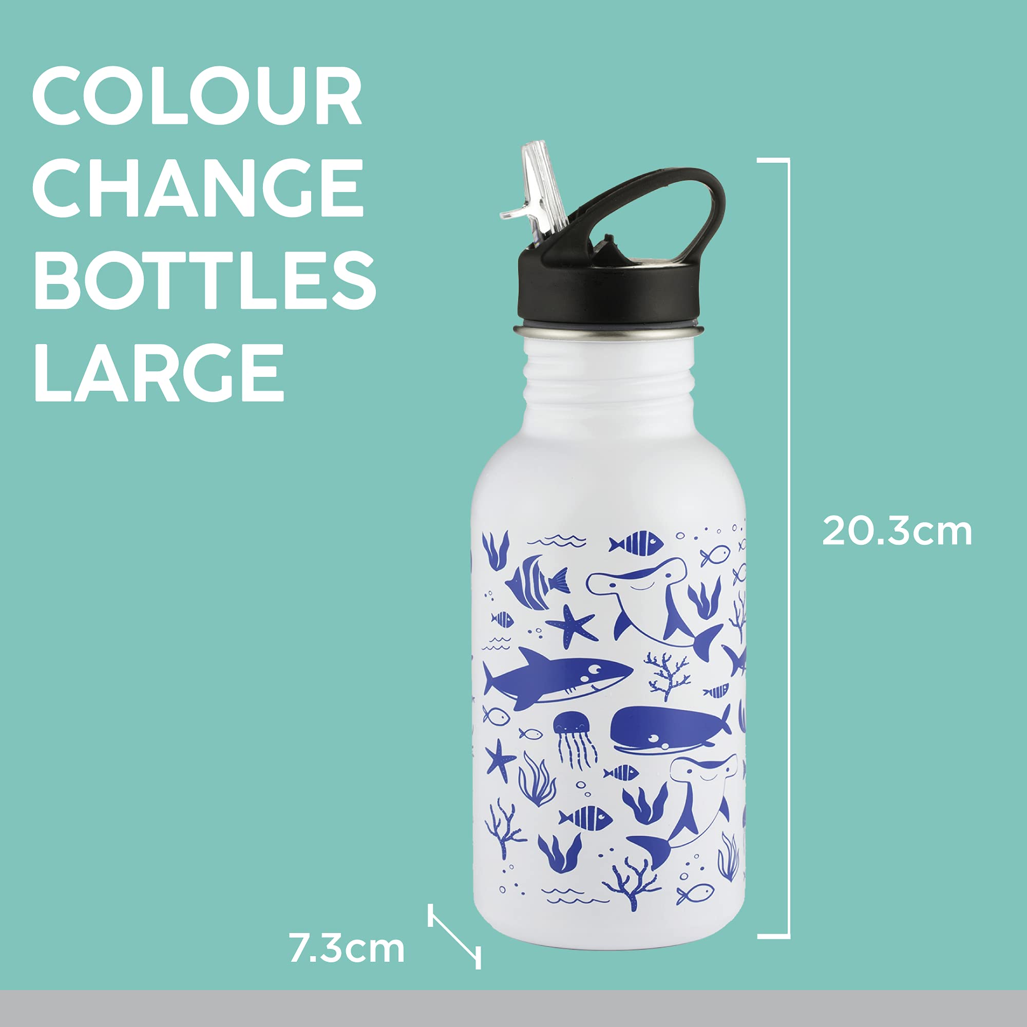 Typhoon Pure 550ml Colour Change Sealife Bottle