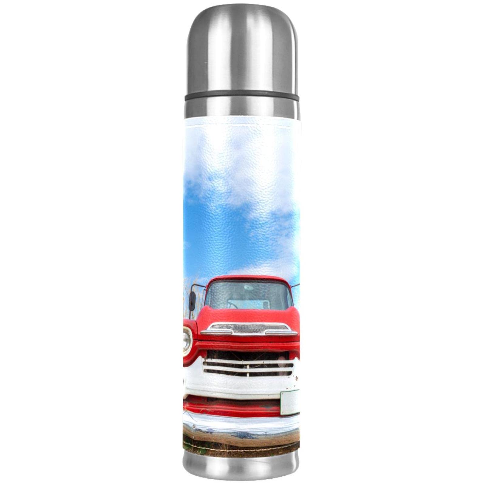 Car Blue Sky Portable Thermos Water Bottles for Work/Home/Travel Cute Water Bottles