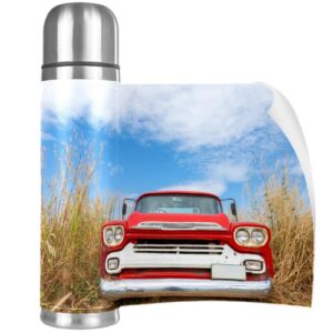 Car Blue Sky Portable Thermos Water Bottles for Work/Home/Travel Cute Water Bottles