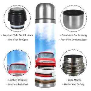 Car Blue Sky Portable Thermos Water Bottles for Work/Home/Travel Cute Water Bottles