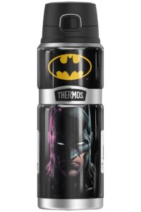 batman batman vs joker thermos stainless king stainless steel drink bottle, vacuum insulated & double wall, 24oz