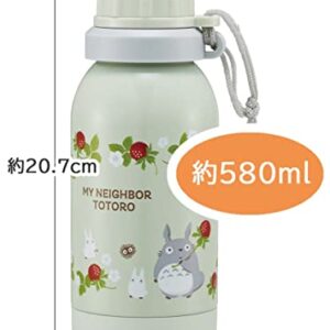 Skater SSSC6-A Single Layer Stainless Steel Bottle, 20.9 fl oz (580 ml), Room Temperature, Health, For Drinks, My Neighbor Totoro, Strawberry, Studio Ghibli