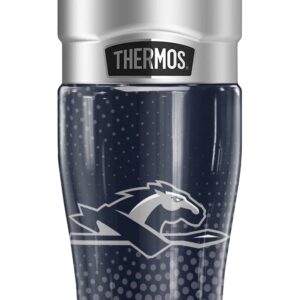 THERMOS Longwood University OFFICIAL Radial Dots STAINLESS KING Stainless Steel Travel Tumbler, Vacuum insulated & Double Wall, 16oz