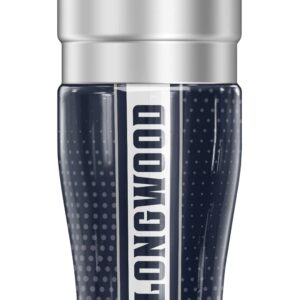 THERMOS Longwood University OFFICIAL Radial Dots STAINLESS KING Stainless Steel Travel Tumbler, Vacuum insulated & Double Wall, 16oz