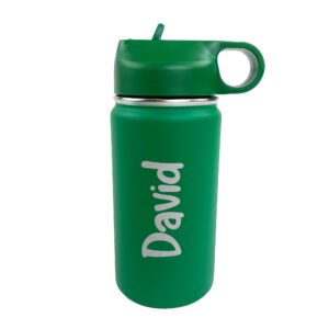 the crafty engineer custom kids water bottle (green)