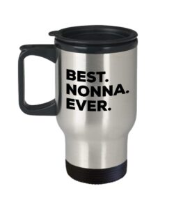 nonna travel mug - best nonna ever - gifts from baby -birthday christmas basket gag gift idea