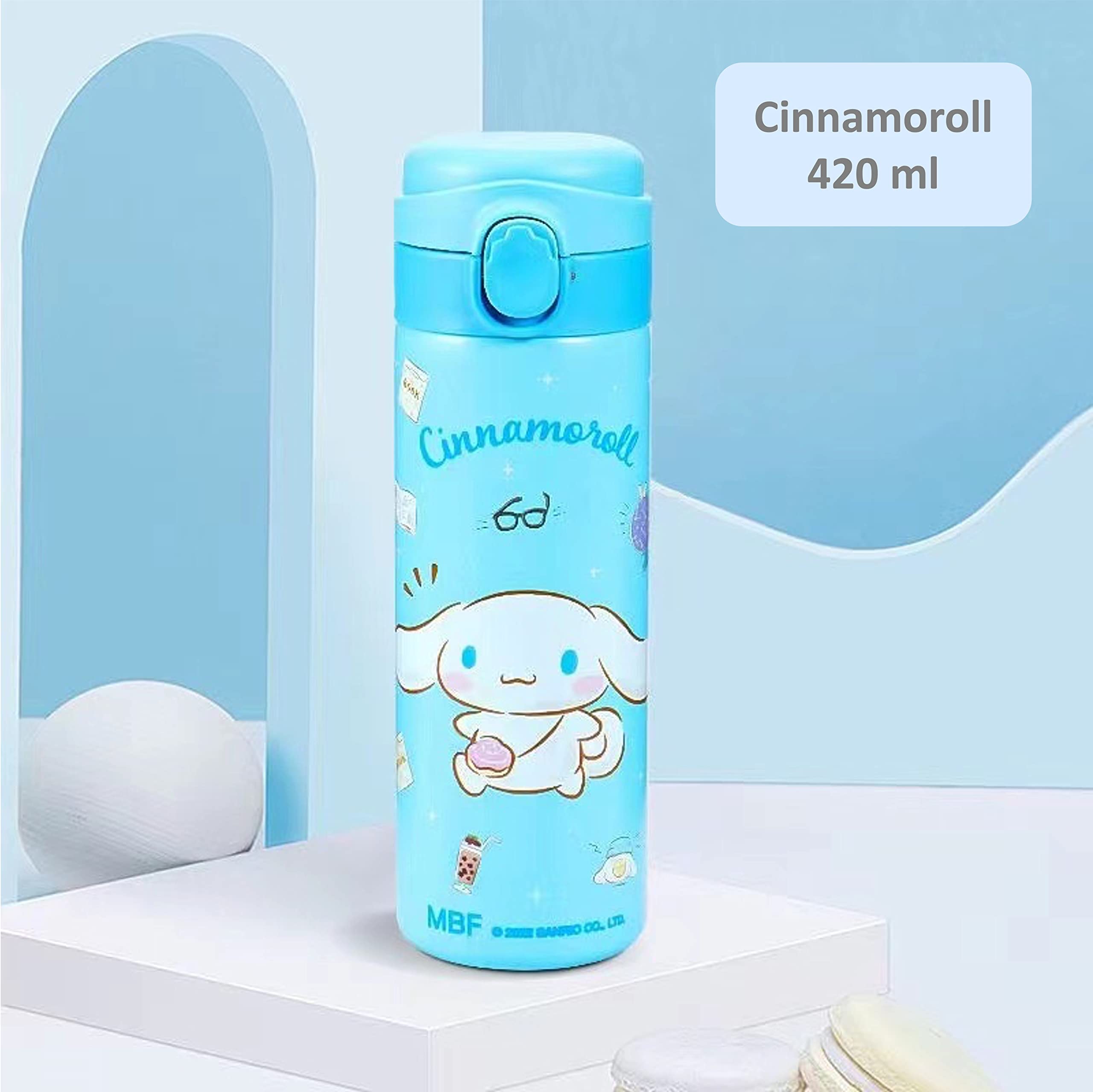 Cinnamoroll Stainless Steel Insulated Water Bottle 420ml - Blue