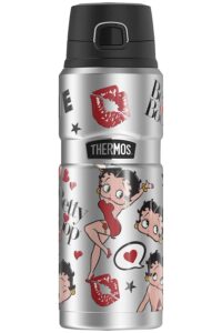 betty boop collage thermos stainless king stainless steel drink bottle, vacuum insulated & double wall, 24oz