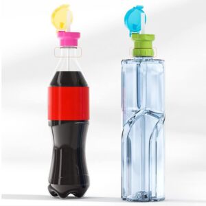 3Pcs Spill Proof Water Bottle Twist Cover Cap, Water Bottle Caps Beverage Bottle Lid - Random Color