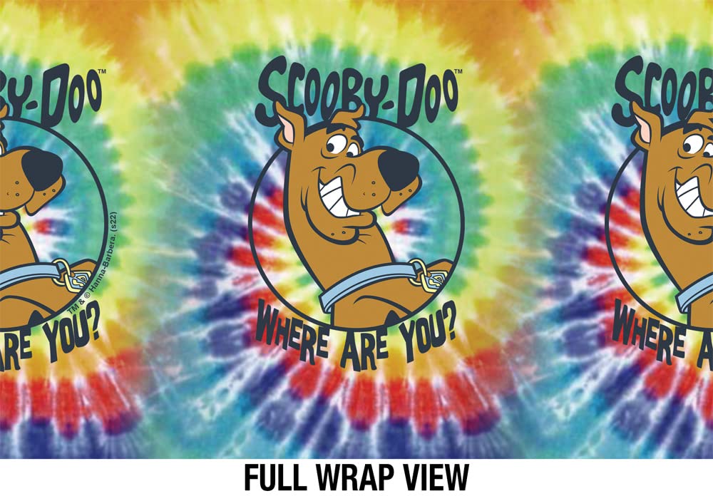 Scooby Doo! OFFICIAL Tie Dye 18 oz Insulated Water Bottle, Leak Resistant, Vacuum Insulated Stainless Steel with 2-in-1 Loop Cap