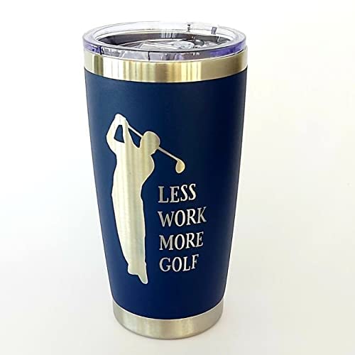 Golfing Gifts for Men, Stainless Steel Insulated Travel Mug with Lid, Golf Retirement Gifts