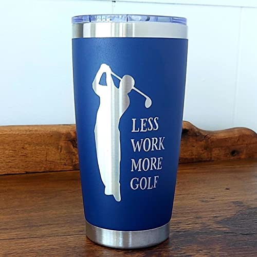 Golfing Gifts for Men, Stainless Steel Insulated Travel Mug with Lid, Golf Retirement Gifts