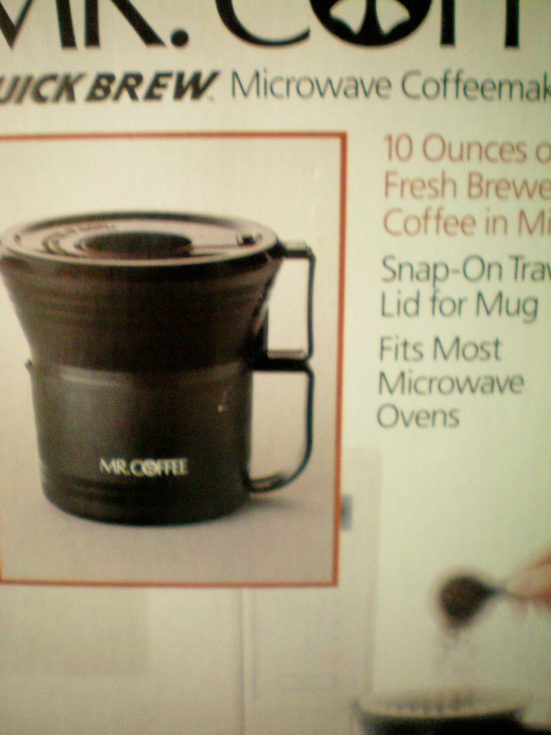 Mr. Coffee Quick Brew Personal Coffee Maker -- 10 ounces of fresh brewed coffee in minutes -- Snap-on Travel Lid for Mug