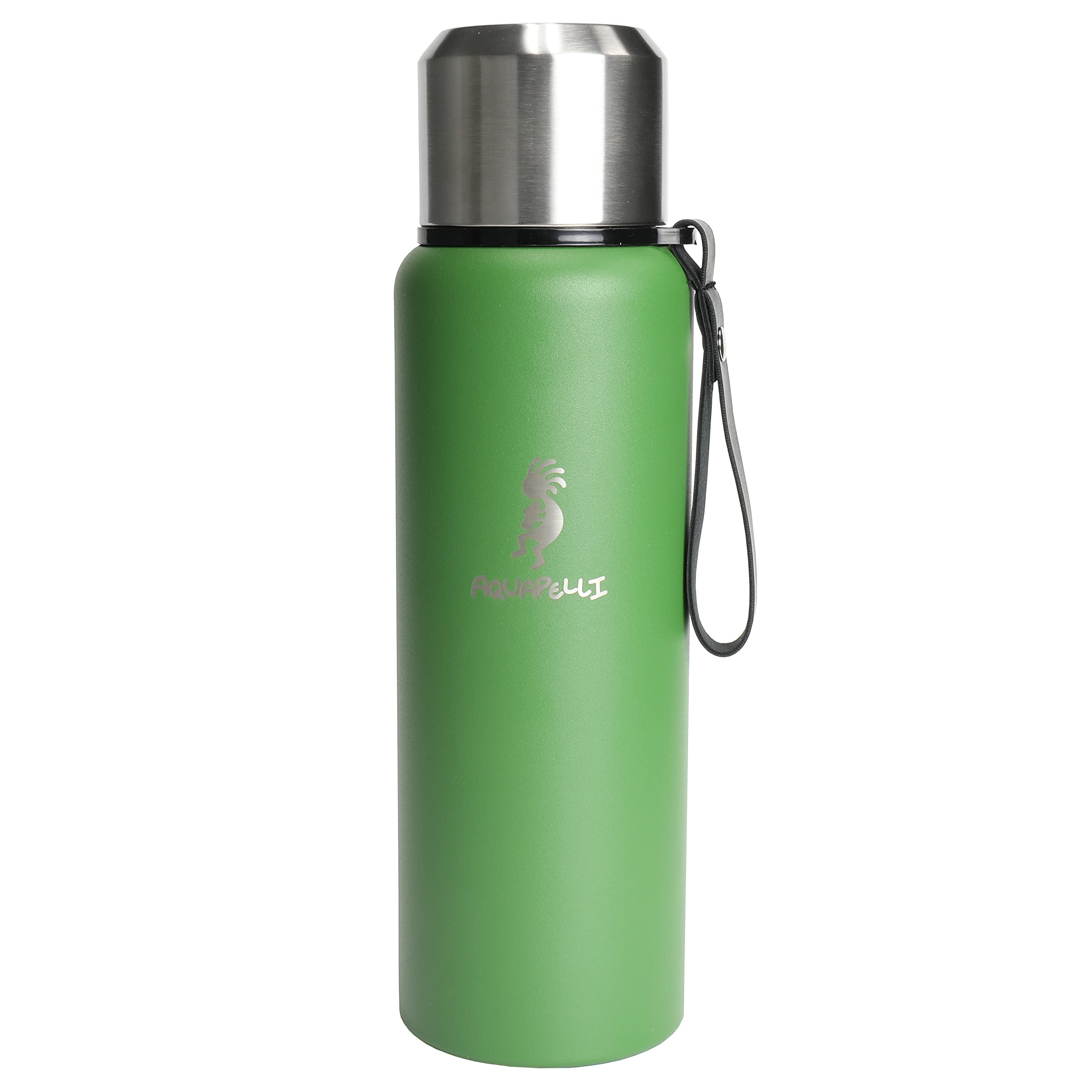 Aquapelli Vacuum Insulated Water Bottle, 34 Ounces, Willow Green