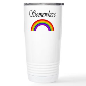 cafepress somewhere over the rainbow stainless steel travel stainless steel travel mug, insulated 20 oz. coffee tumbler