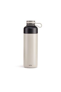 lékué go insulated bottle, 16.9oz, gray