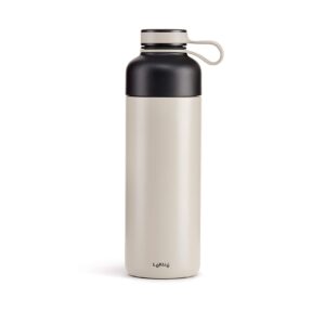 Lékué Go Insulated Bottle, 16.9oz, Gray