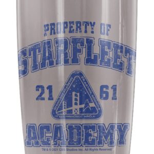 Star Trek Old School Athletic Starfleet Academy Stainless Steel Tumbler 20 oz Coffee Travel Mug/Cup, Vacuum Insulated & Double Wall with Leakproof Sliding Lid | Great for Hot Drinks and Cold Beverages