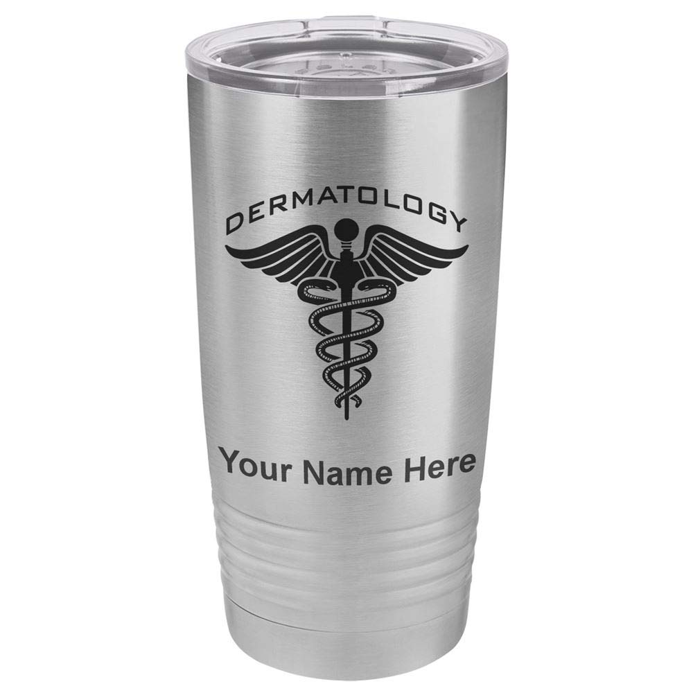 LaserGram 20oz Vacuum Insulated Tumbler Mug, Dermatology, Personalized Engraving Included (Stainless Steel)