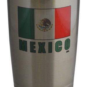 Rogue River Tactical Funny Mexico Flag 20 Oz.Stainless Steel Travel Tumbler Mug Cup w/Lid Vacuum Insulated Hot or Cold